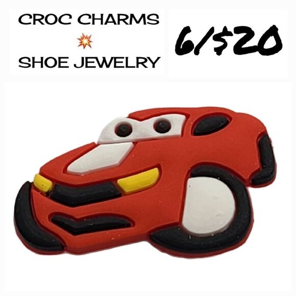 Disney | Accessories | 62 Disney Cars Shoe Charms Shoe Jewelry Red ...